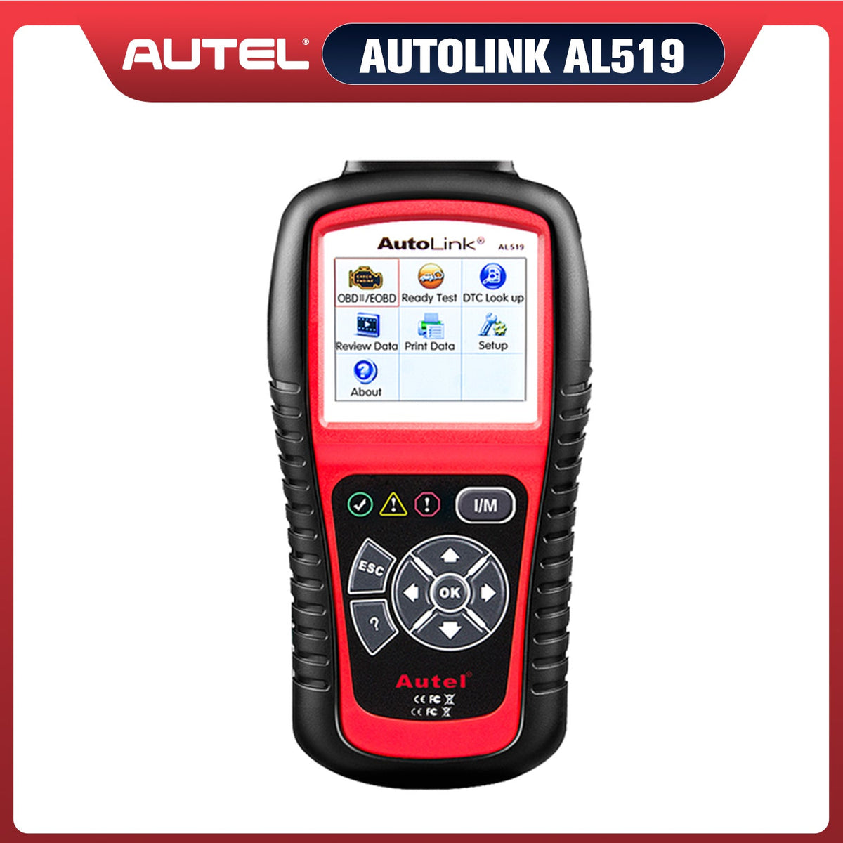 Leitor de código Automotivo Autel AutoLink AL519- Autel Brasil