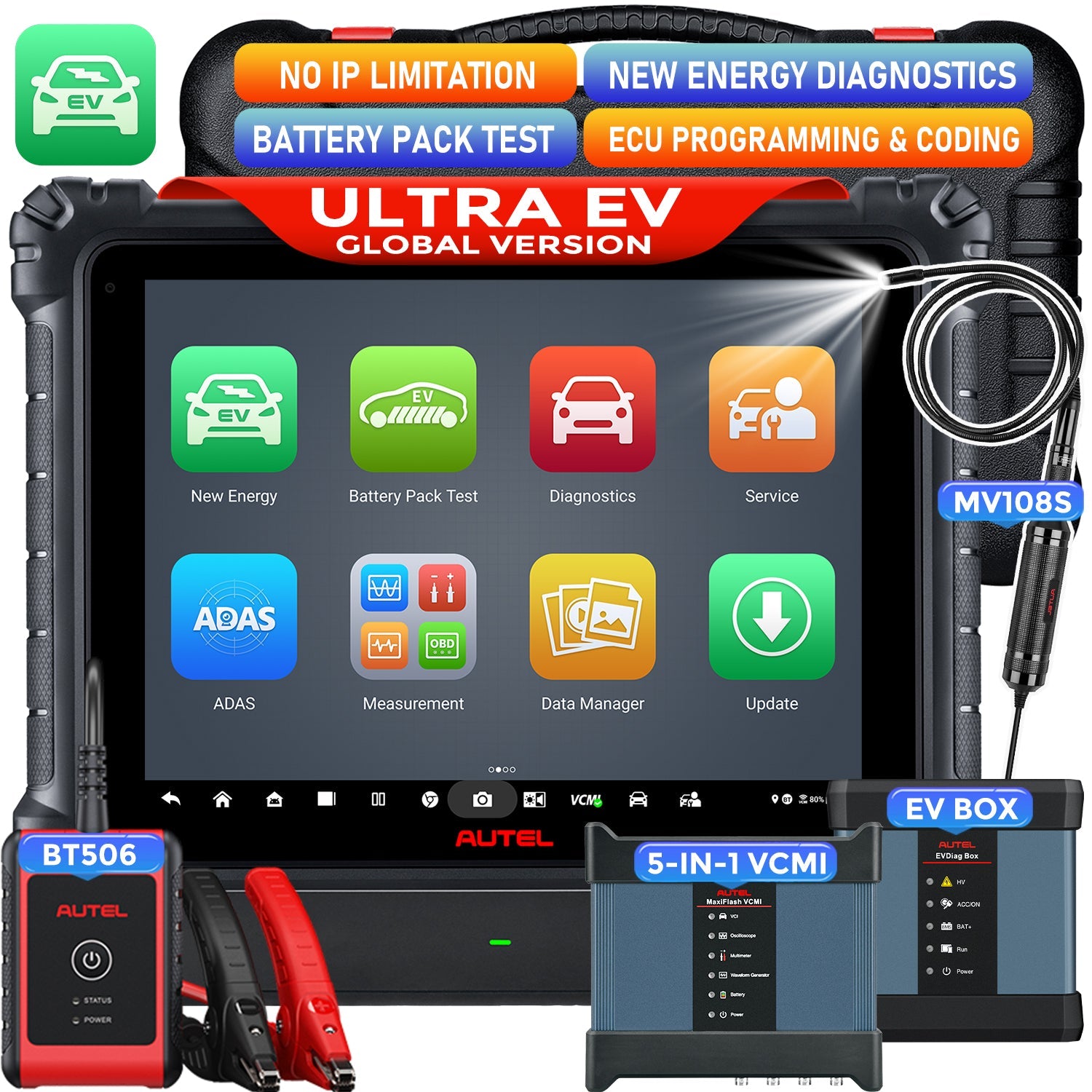 Ferramenta de Diagnóstico EV Autel MaxiSys Ultra EV- Autel Brasil